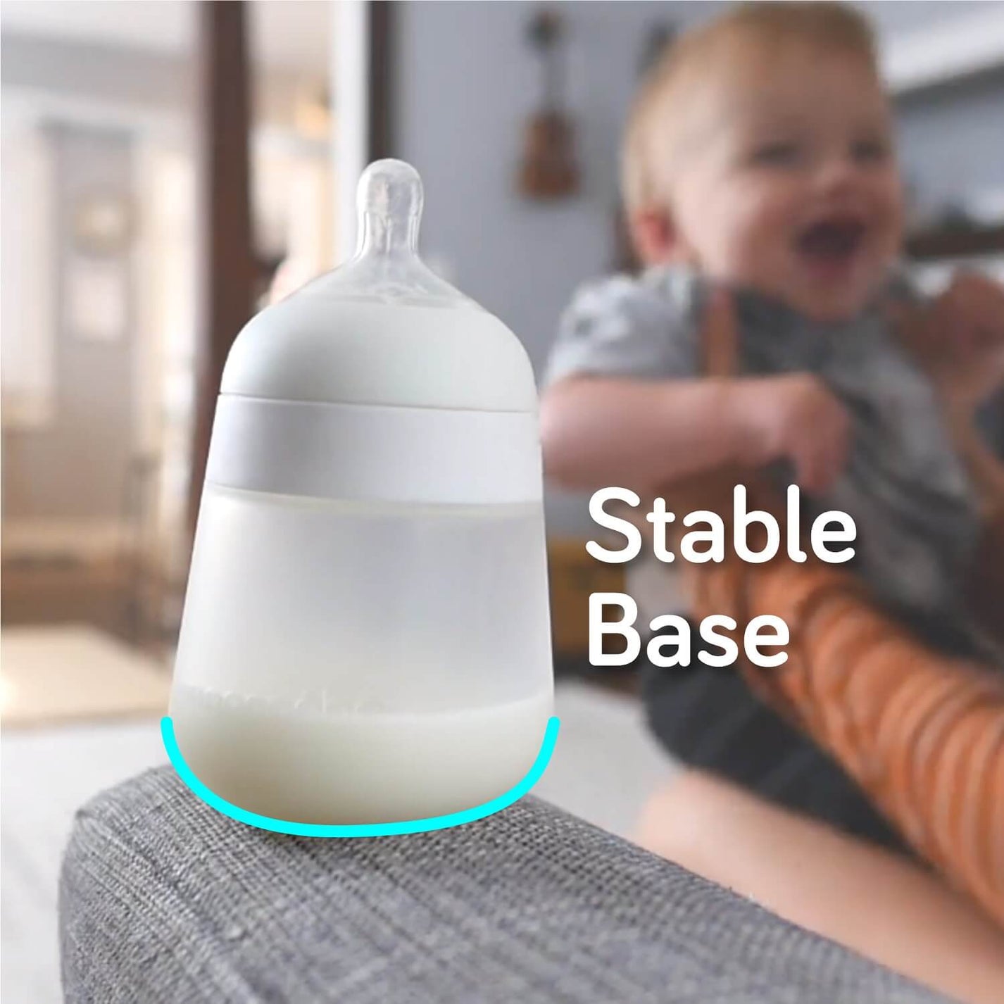 The 9oz Flexy Silicone Baby Bottle - BPA-Free, Anti-Colic – Nanobébé