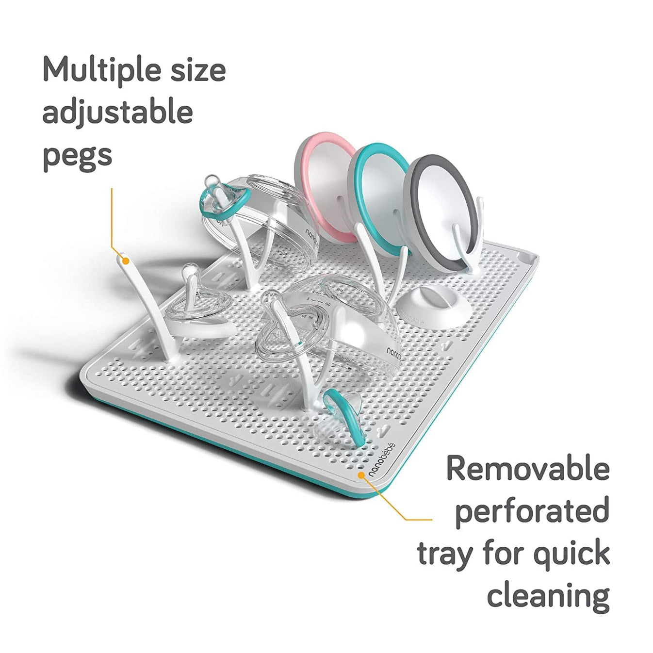 Slim Drying Rack | Baby Bottle Drying Rack | Nanobébé